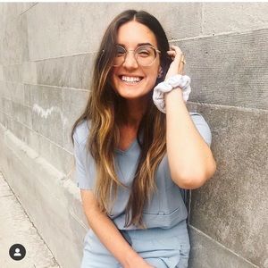 Figs | Tops | Nwt Wear Figs Dusty Blue Set Zamora Joggers Catarina Top ...